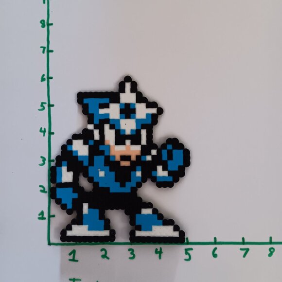 Perler, Megaman | Wall Decor | Perler Bead Art Of Shadow Man From ...